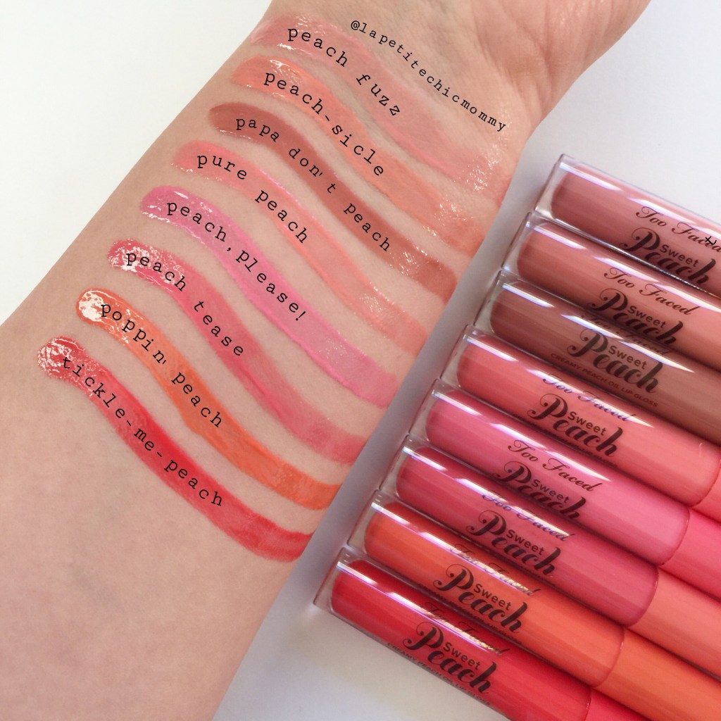 Too Faced Sweet Peach Lip Oils – lapetitechicmommy
