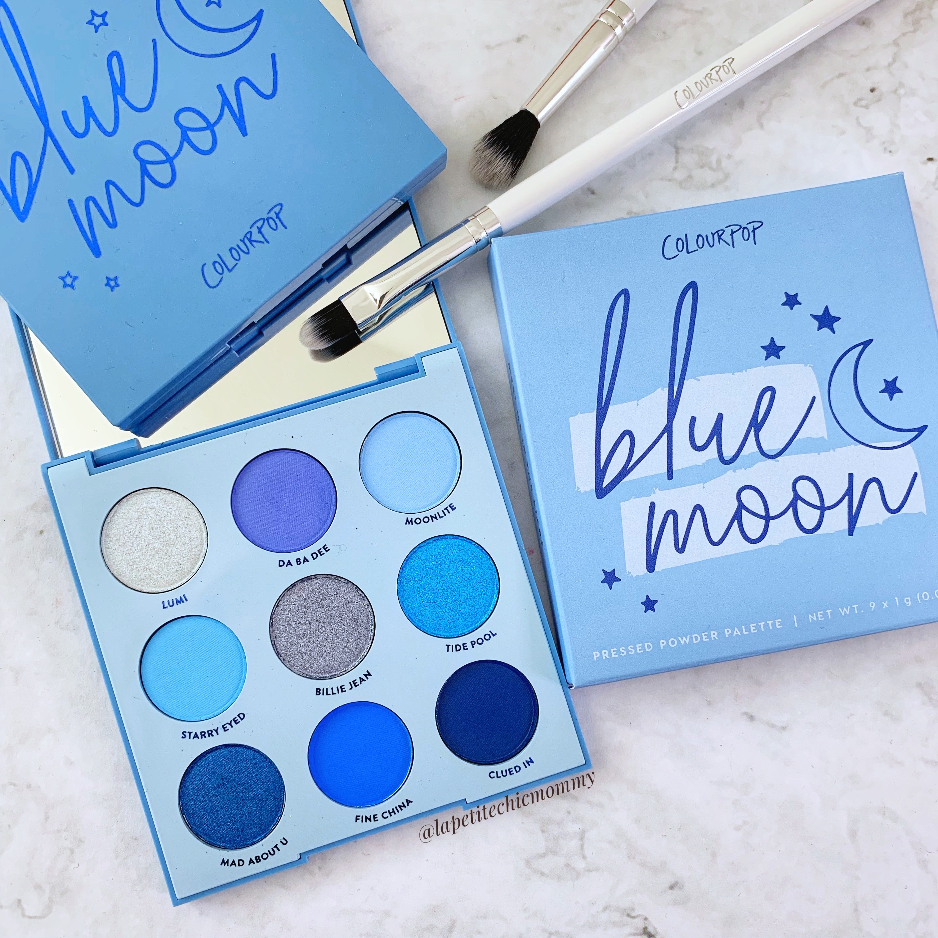 ColourPop Blue Moon Swatches and Comparison vs Mar, Wet, and Huda ...